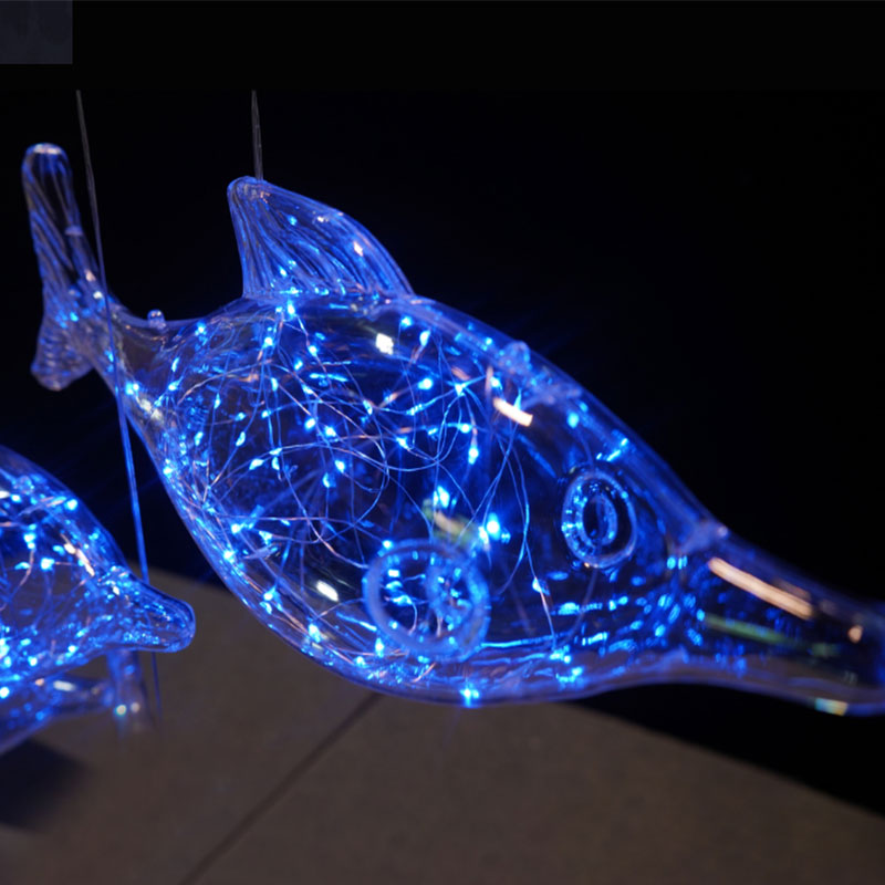 Five-headed Gemstone Fish (Large) Pendant Light - Global Supply Chain ...